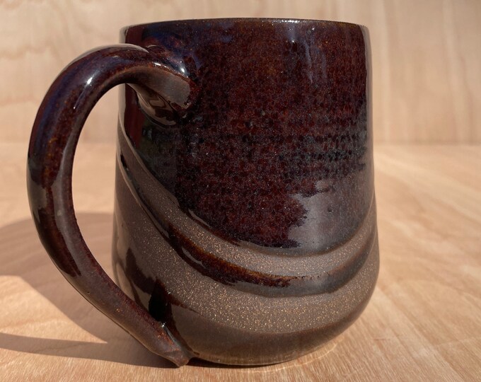 Banded Dark Amber Mug 16oz - Etsy