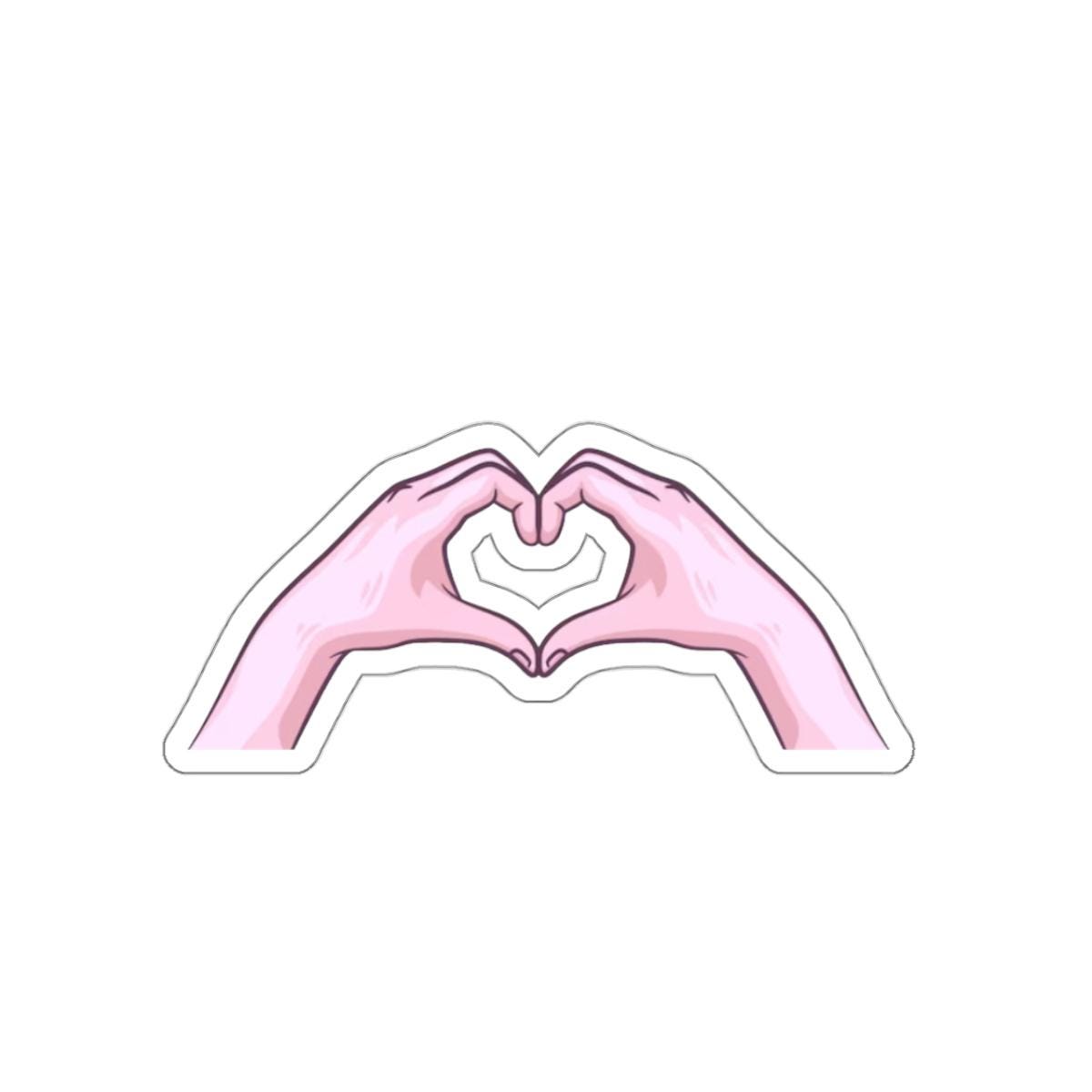 Heart Hands Kiss-cut Stickers | Cute Laptop Decals, Love Gift ...