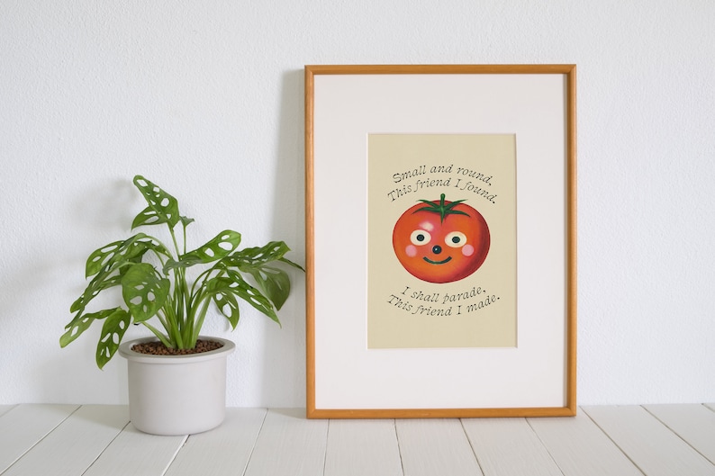 Tomato Poetry Wall Art Digital Download Kitchen Decor - Etsy