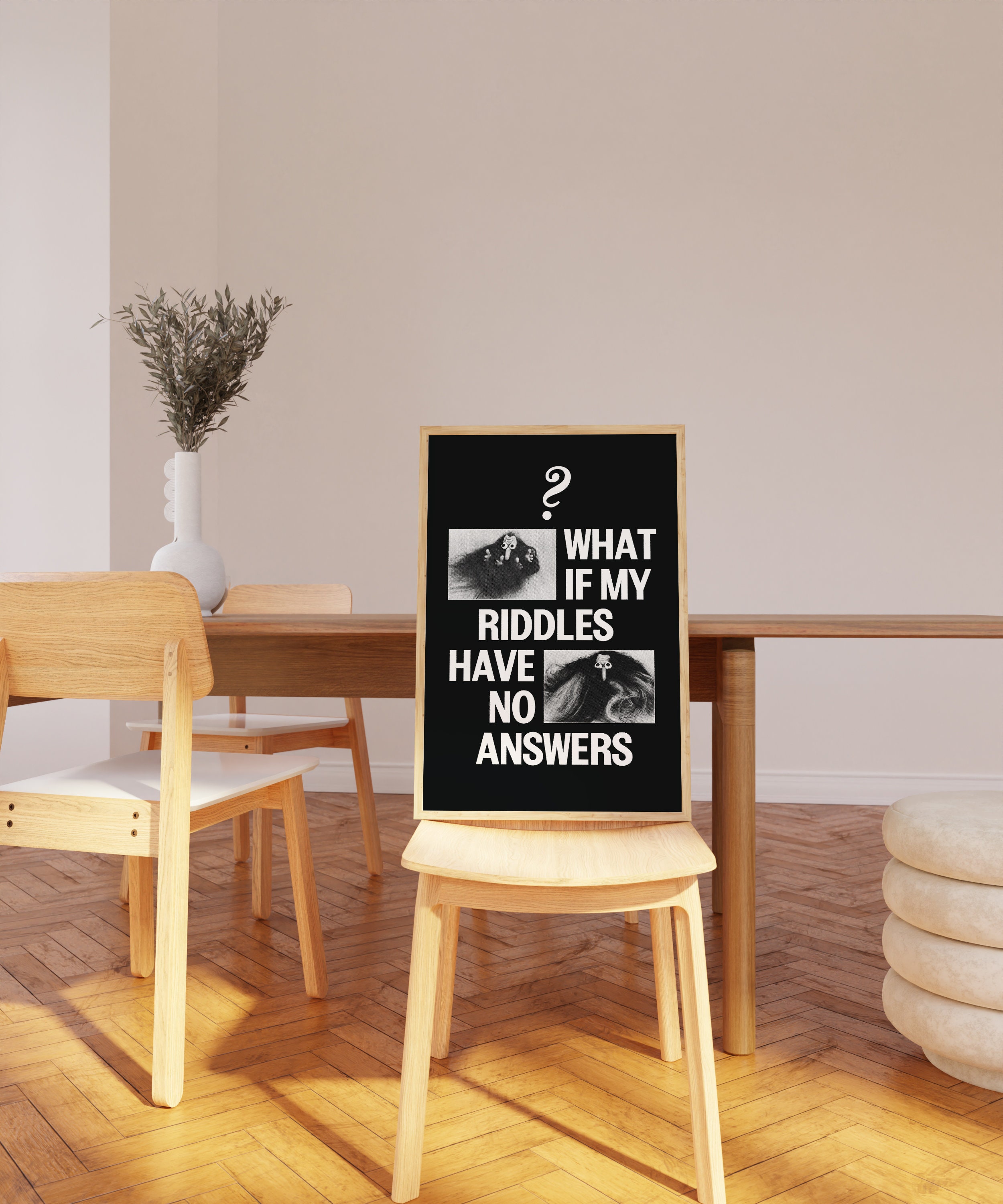 Funny Troll Doll Riddle Wall Print, Digital Download, Wall Decor, Weird ...