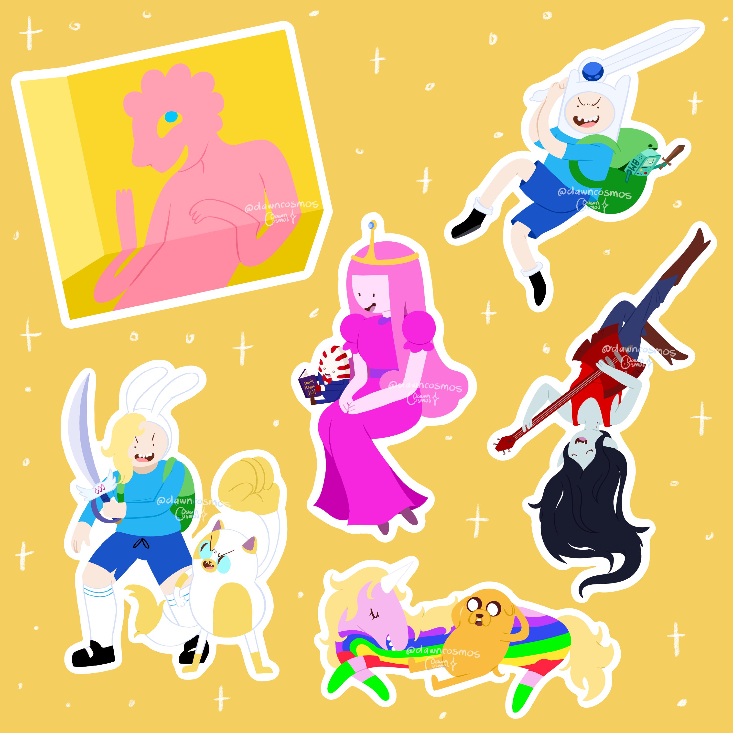 6 Adventure Time Sticker Pack - Etsy