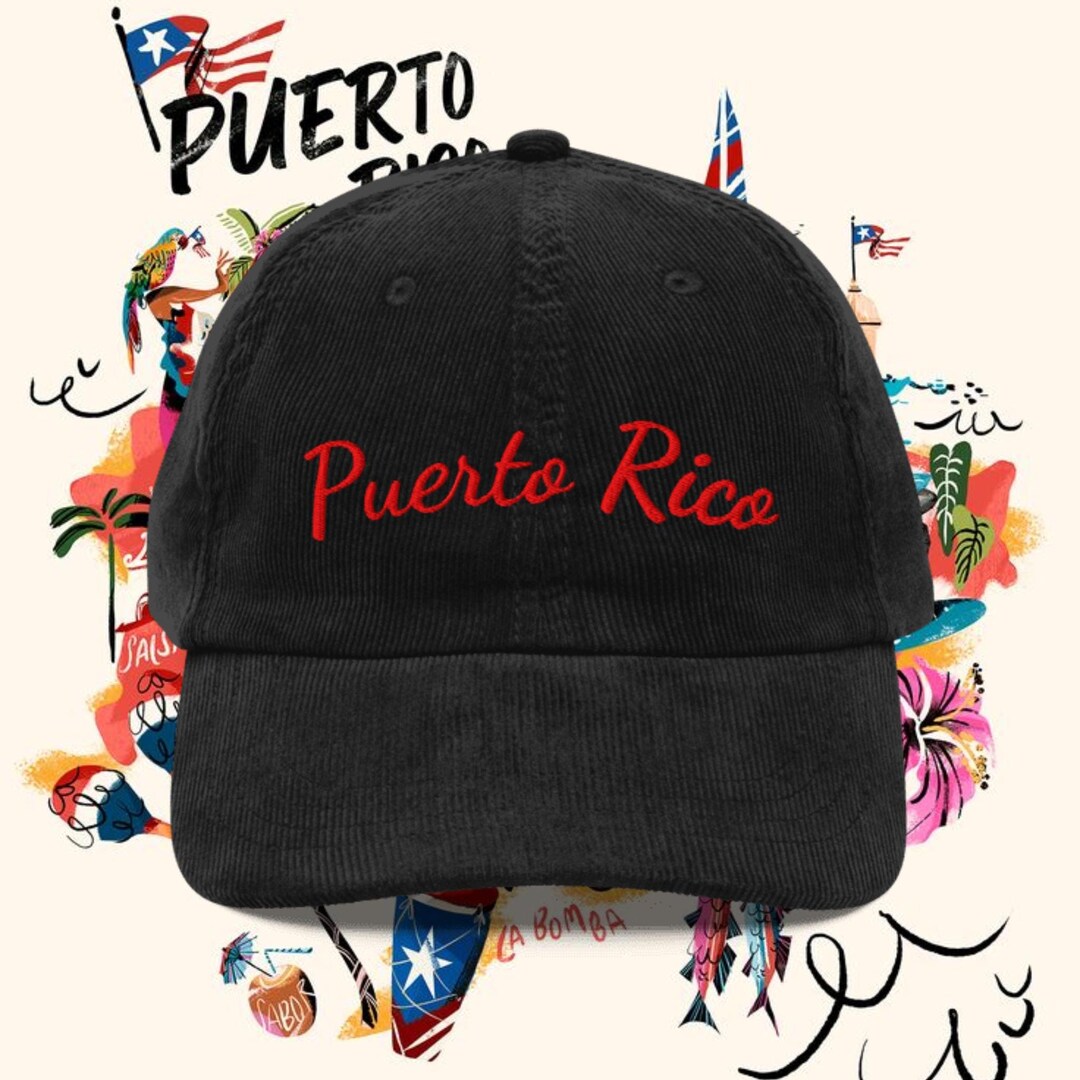 Puerto Rico Vintage Corduroy Cap Puerto Rico Cap Gift for Her Latina ...