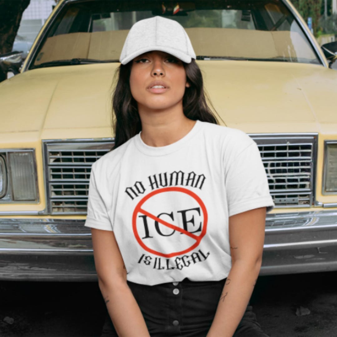 No Human is Illegal T-shirt, No Kings Day Protest Tee, Anti ICE Shirts ...