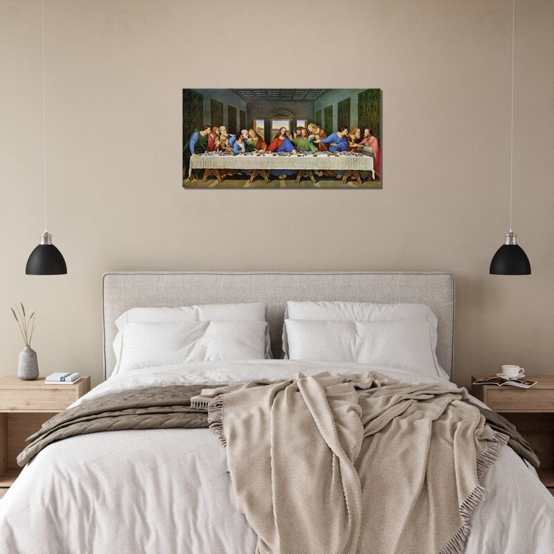 The Last Supper Canvas Print | Christian Canvas Print | Leonardo Da ...