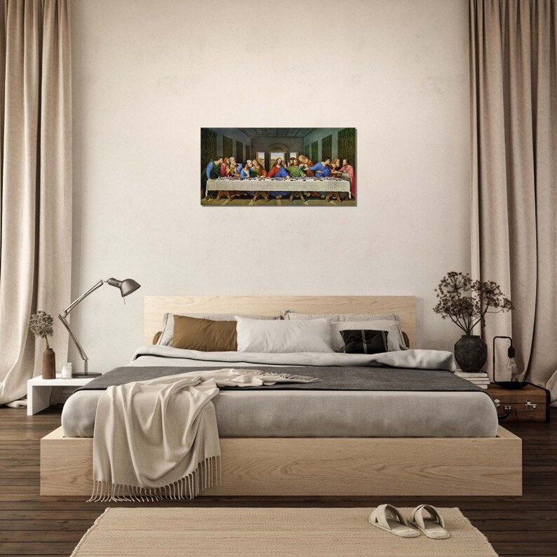 The Last Supper Canvas Print | Christian Canvas Print | Leonardo Da ...