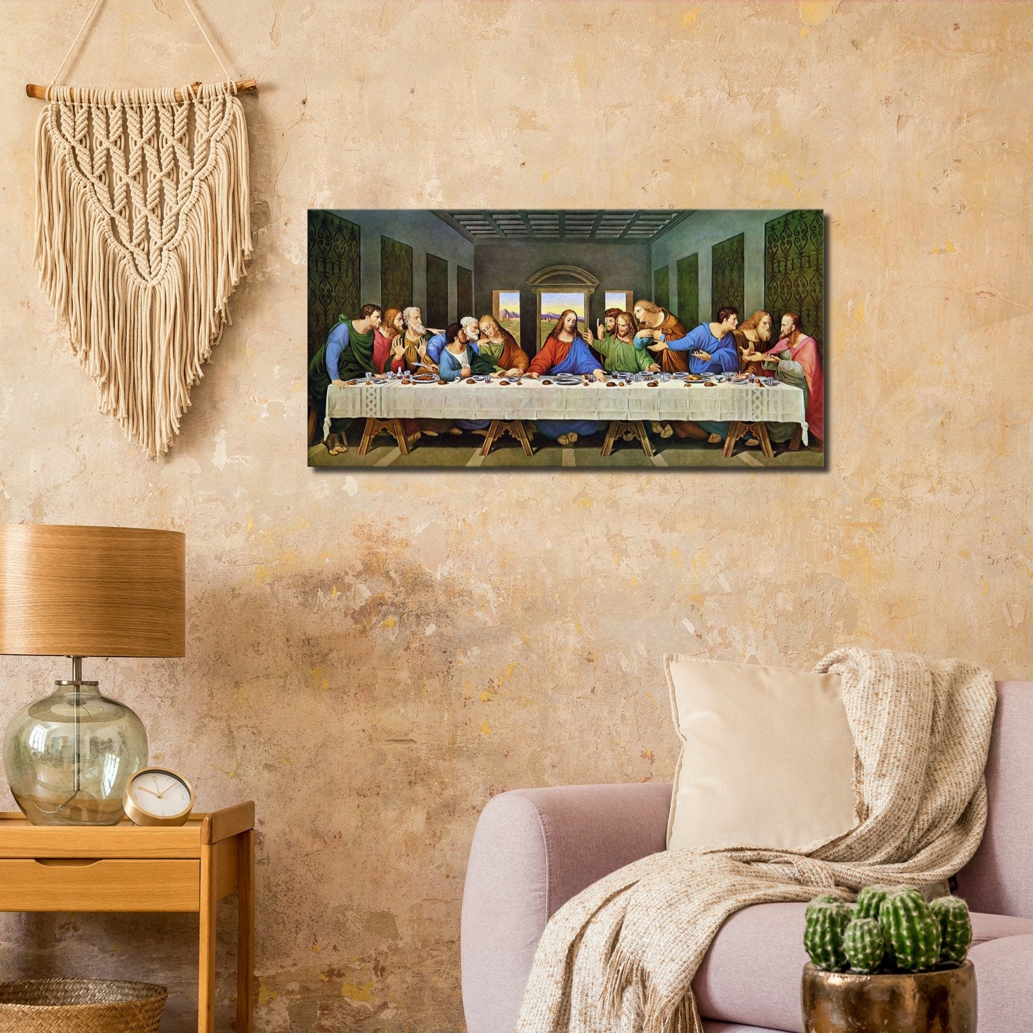 The Last Supper Canvas Print | Christian Canvas Print | Leonardo Da ...
