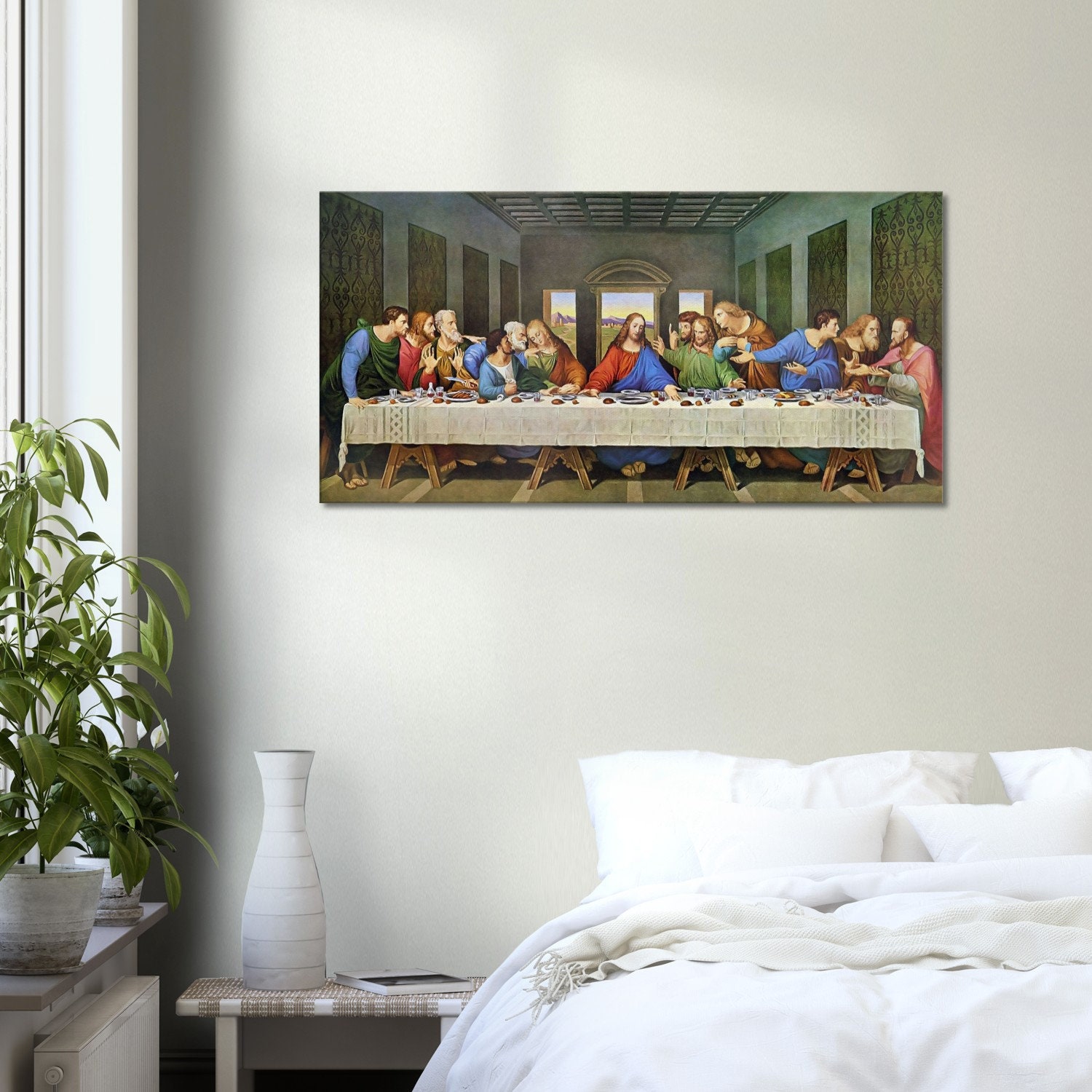 The Last Supper Canvas Print | Christian Canvas Print | Leonardo Da ...