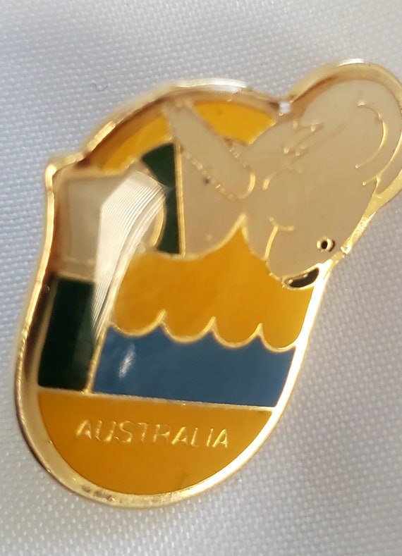 pin olympic mascot swimming - Gem