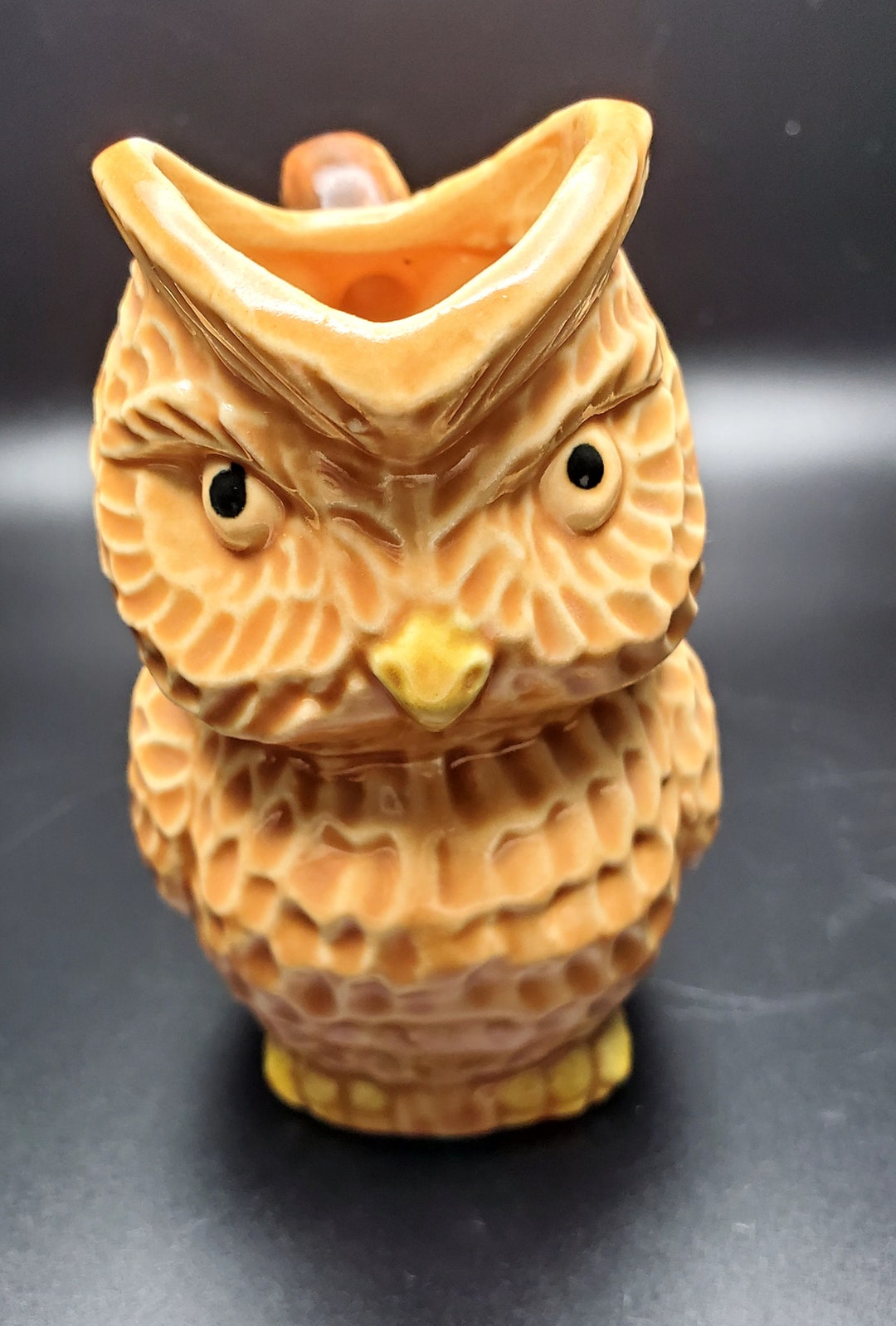 Vintage Owl Pitcher 1960s Japan 4 1/2 Inches - Etsy