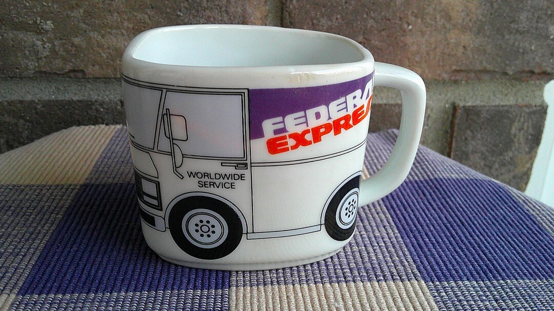 Vintage Fed Ex Federal Express Delivery Truck Coffee Tea Mug - Etsy