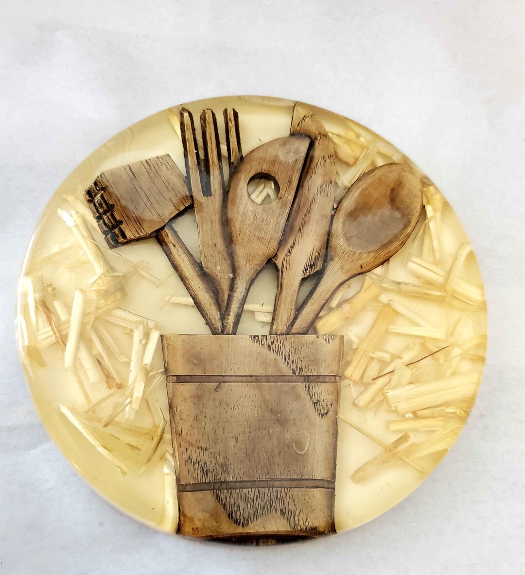 Vintage MCM Lucrite Kitchen Trivet - Etsy