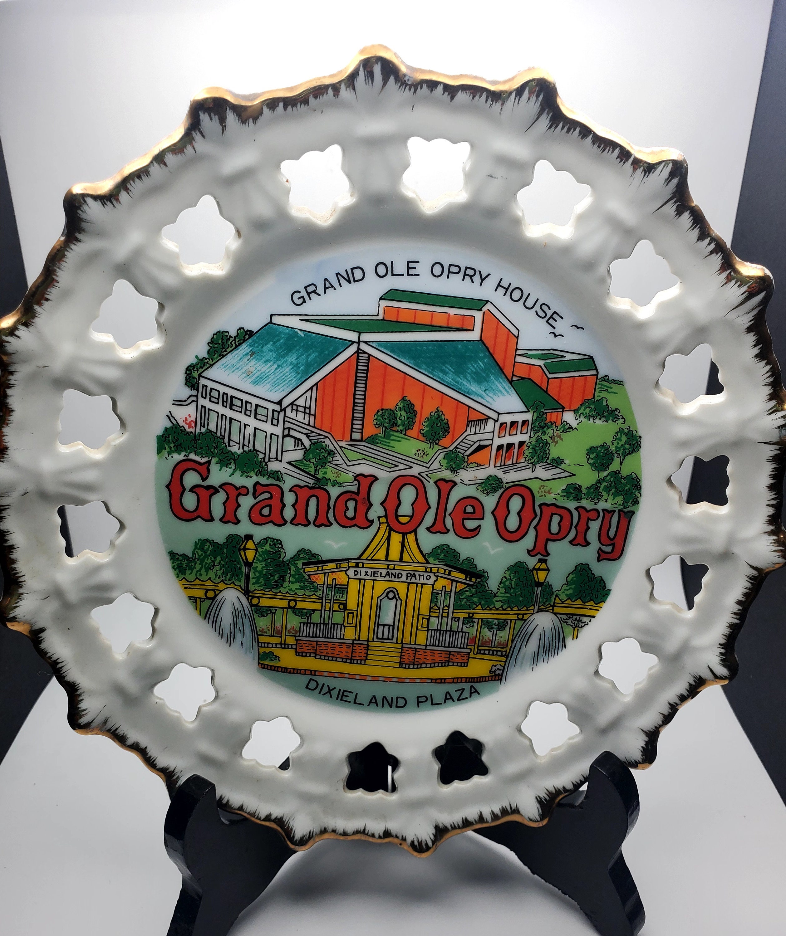 Vintage Grand Ole Opry Collector Plate Souvenir Plate Dixieland Plaza ...