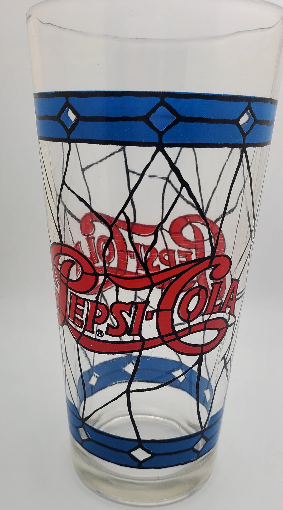 Vintage Pepsi Cola Stained Glass Retro Tiffany Style Glass - Etsy
