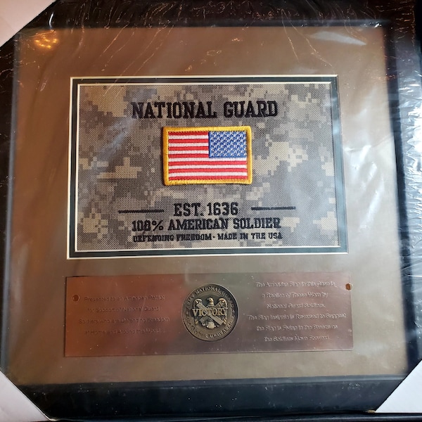 National Guard Wall Plaque - Etsy