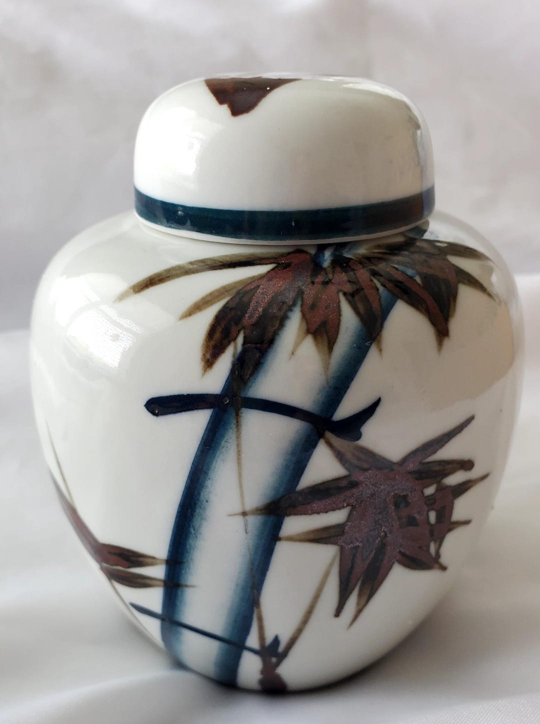 Vintage Japanese Ginger Urn Bamboo Design - Etsy