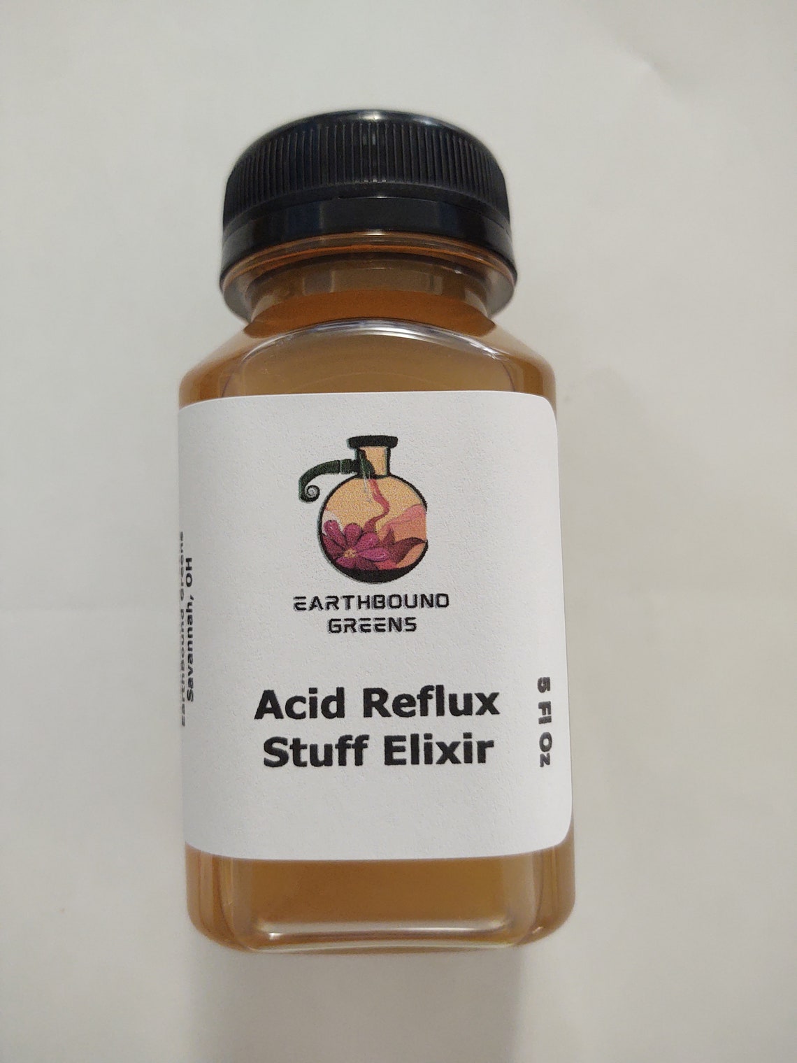 Acid Reflux Stuff Elixir - 5 Fl Oz - Heartburn - Indigestion - Digestion Balance - Organic - Leg ...