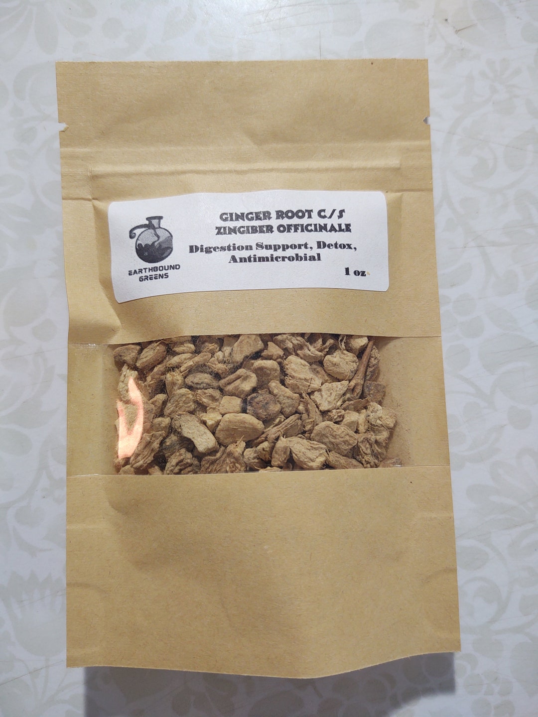 Ginger Root Cut and Sifted 1 Oz digestion Immune Support Cholesterol ...