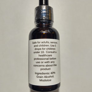 Mistletoe Extract Drops - 1 Oz All Natural - Gluten Free - Etsy