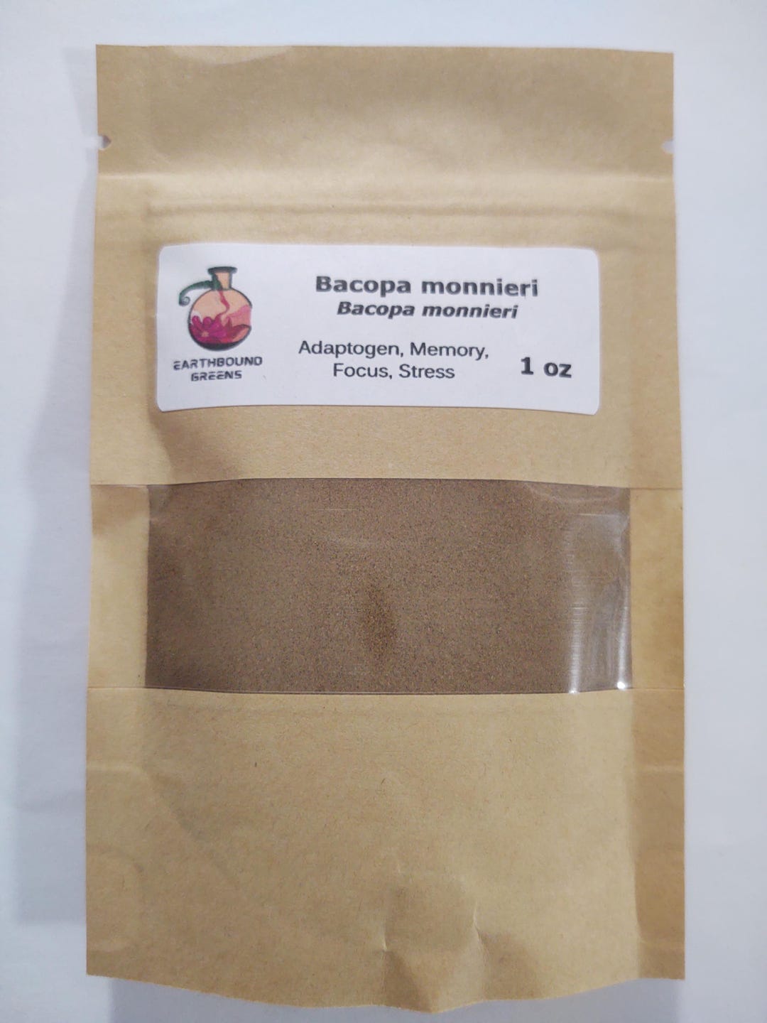 Bacopa Monnieri Powder 1 Oz. Re-sealable Package Tea - Etsy