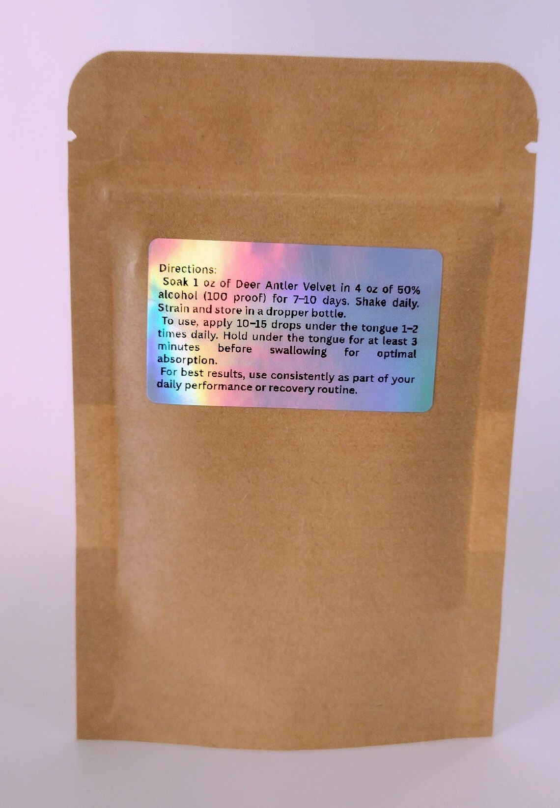 Deer Antler Velvet Powder 1 Oz. Package With Instructions - Etsy