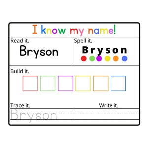 Editable Name Mat for Learning Binder or Busy Book (COMMERCIAL USE) - Etsy