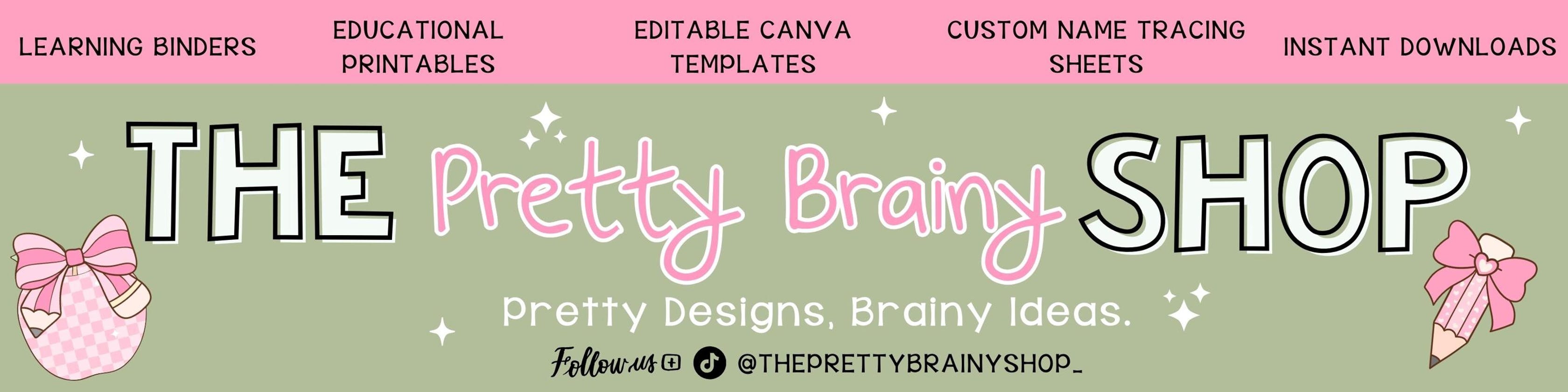 ThePrettyBrainyShop - Etsy