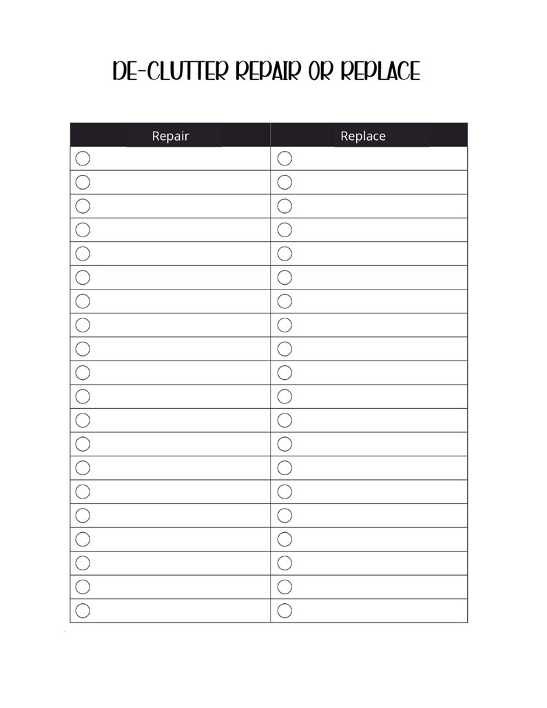 Decluttering Organizer - Etsy