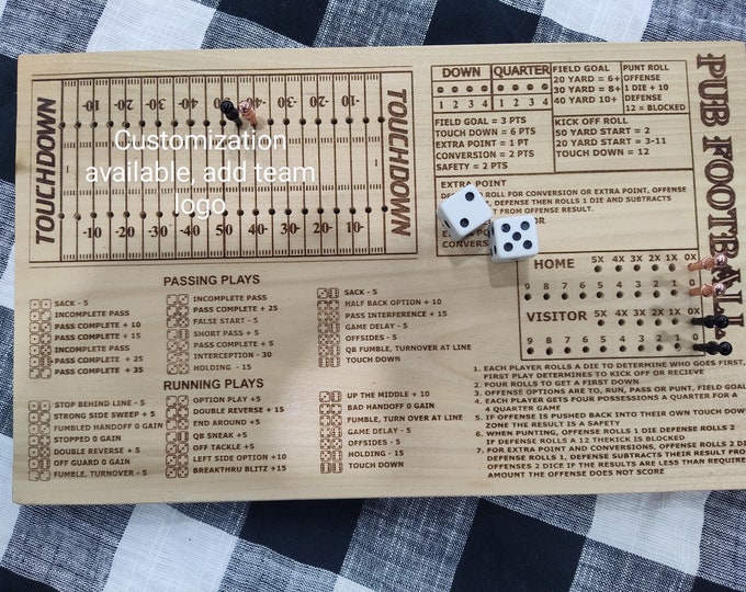 Dice Football - Etsy