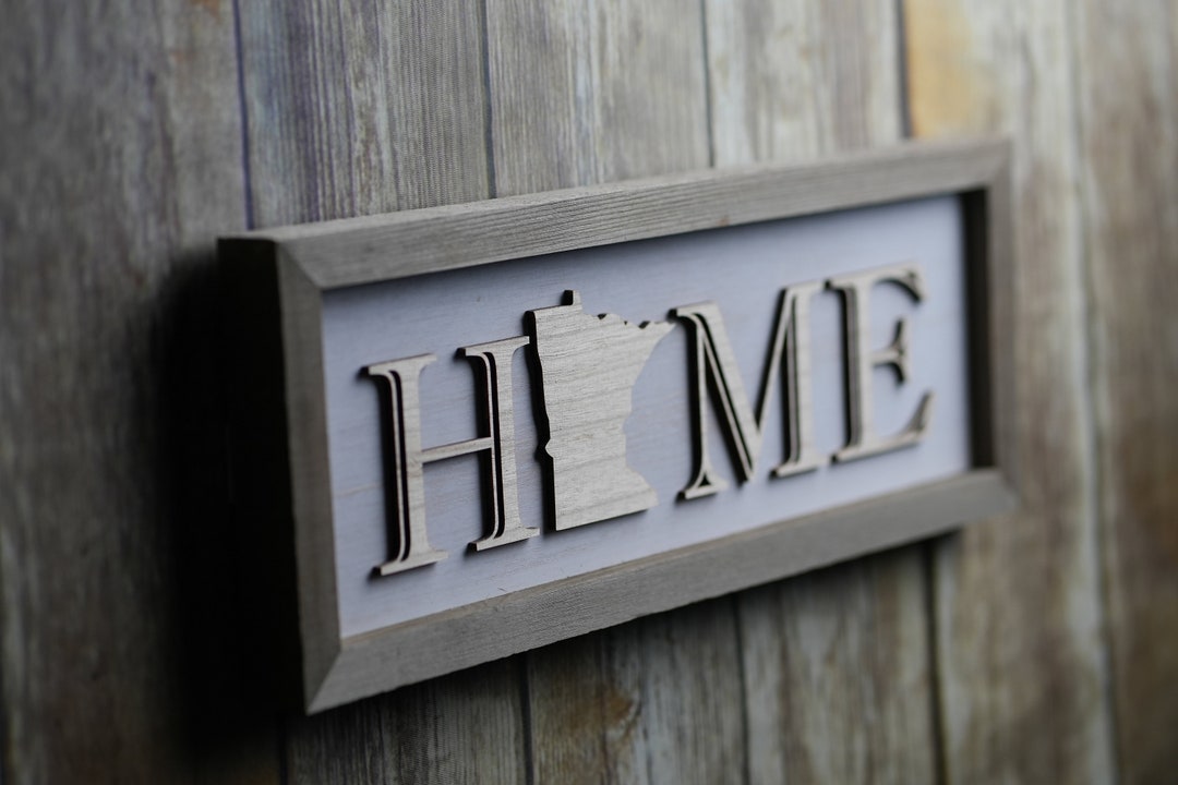 State Home Sign - Etsy