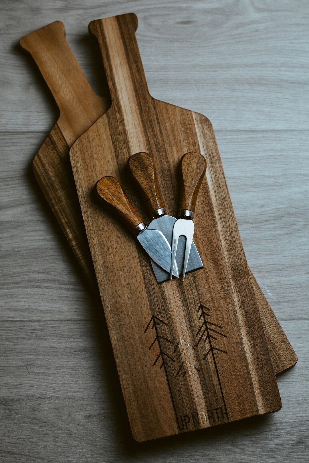 Cheese Board & Cutlery Set : up North Design - Etsy