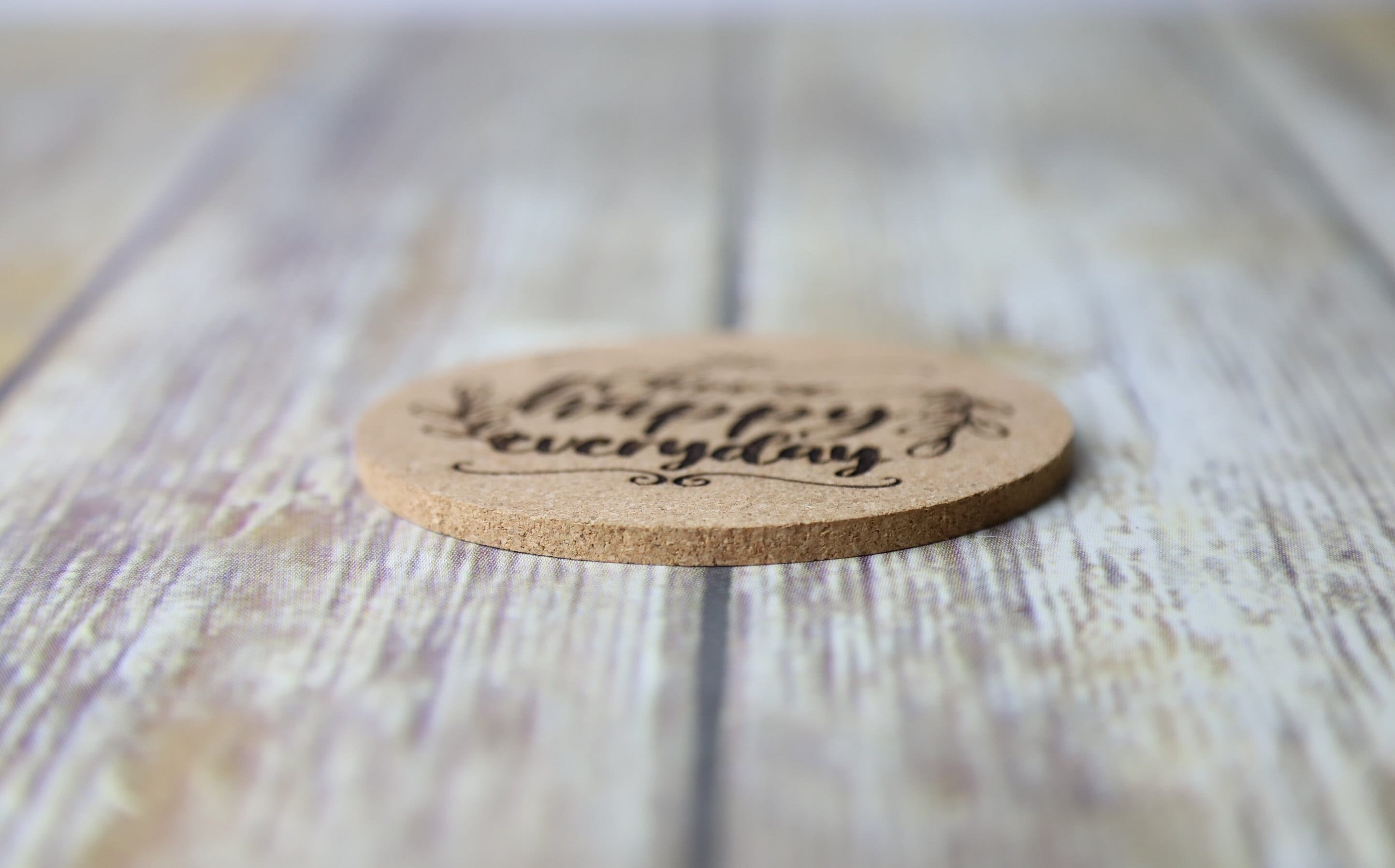 Cork Coaster - Custom Engravement Included - Etsy