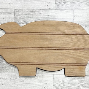 Primitive Wood Pig Cut Out #028 - Etsy