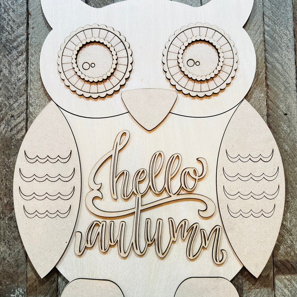 Owl Door Hanger - Etsy