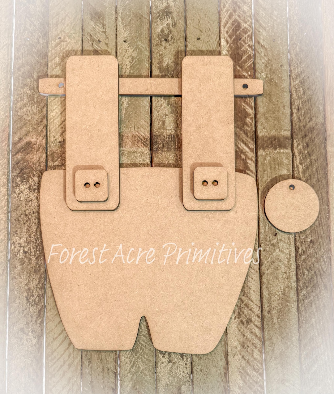 Santa Overalls Hanger DIY Kit #043 - Etsy