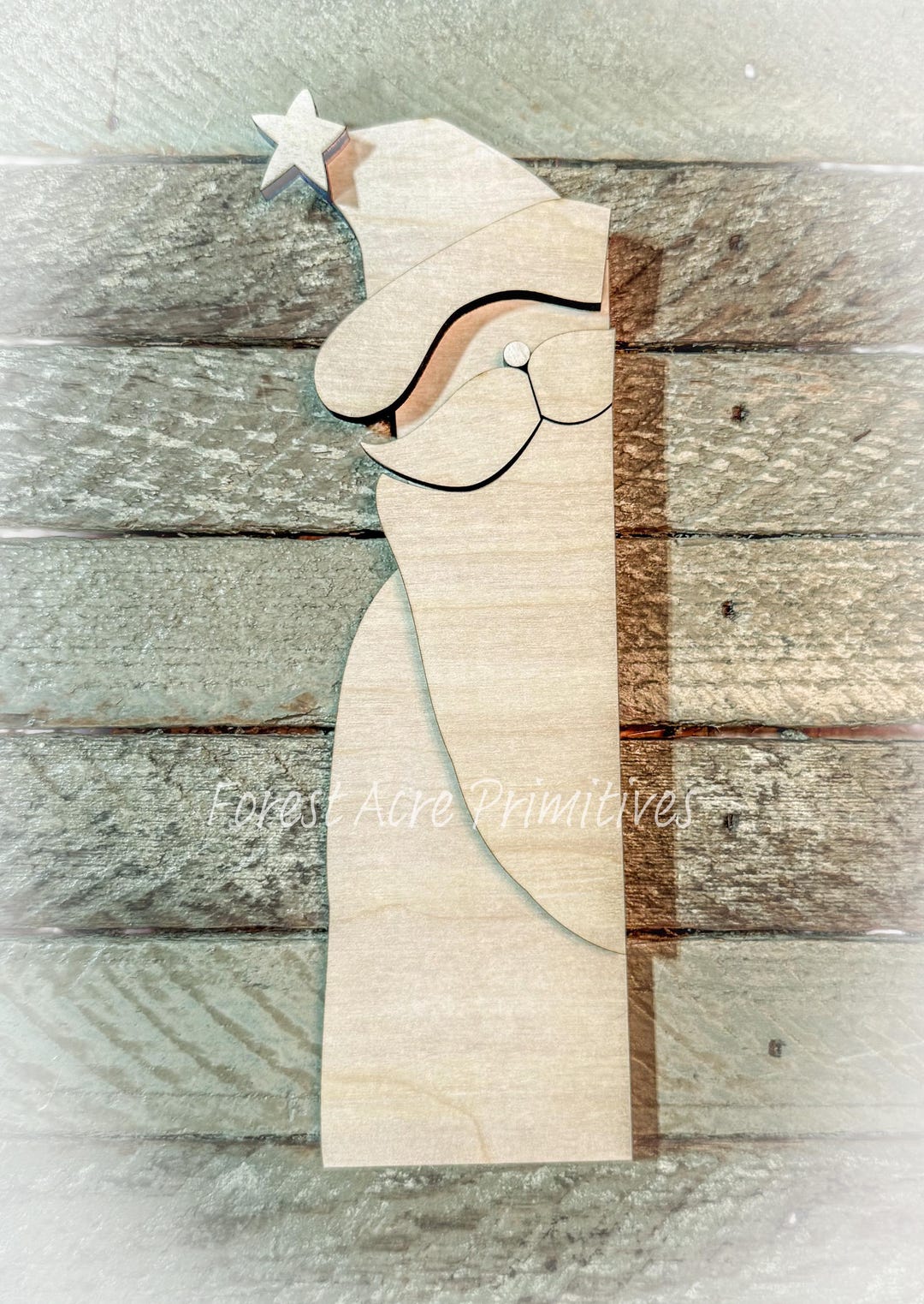 Primitive Tall Santa Cut Out #021 - Etsy