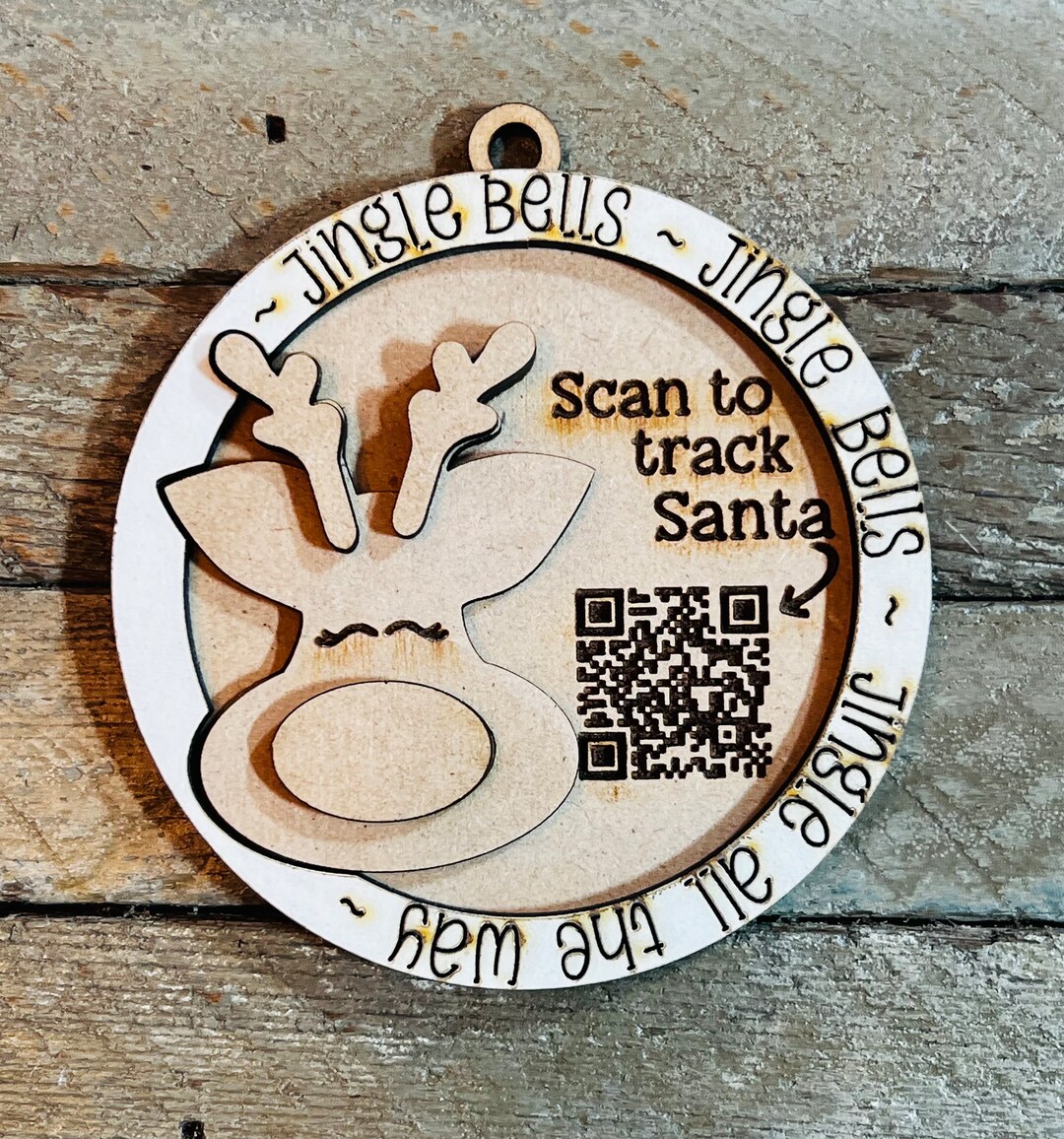 Reindeer Santa Tracker DIY /finished Ornament - Etsy
