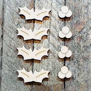 Holly Leaves and Berries Kit #175 - Etsy