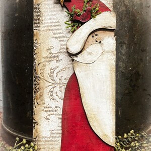 Primitive Tall Santa Cut Out - Etsy