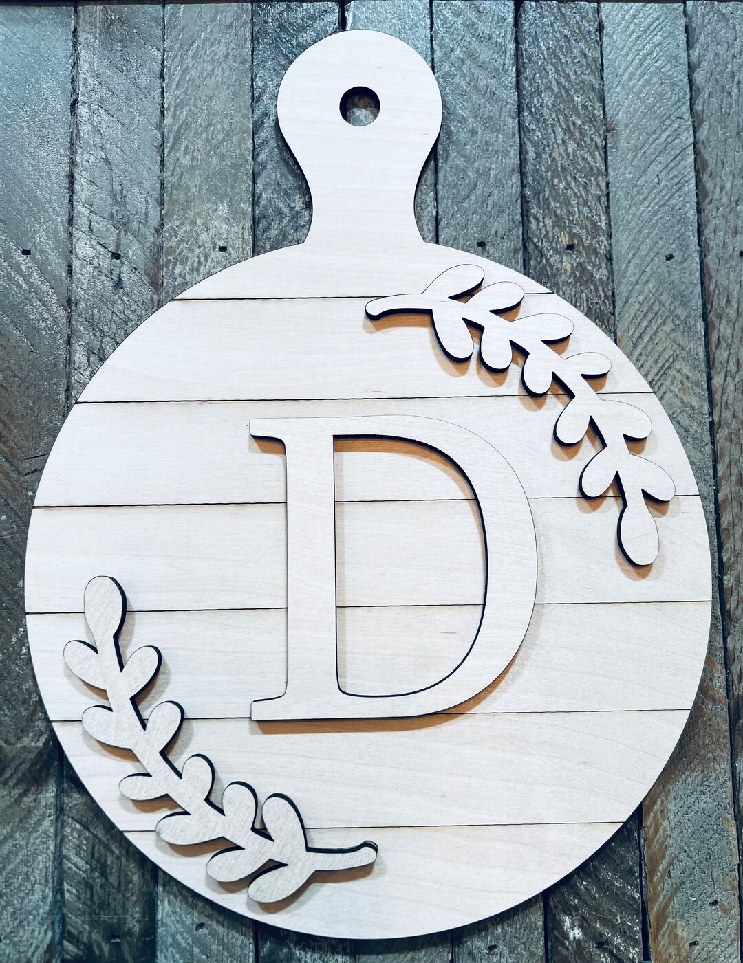 Breadboard Monogram Sign - Etsy