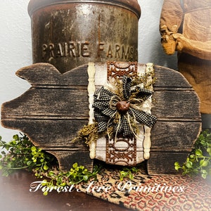 Primitive Wood Pig Cut Out - Etsy