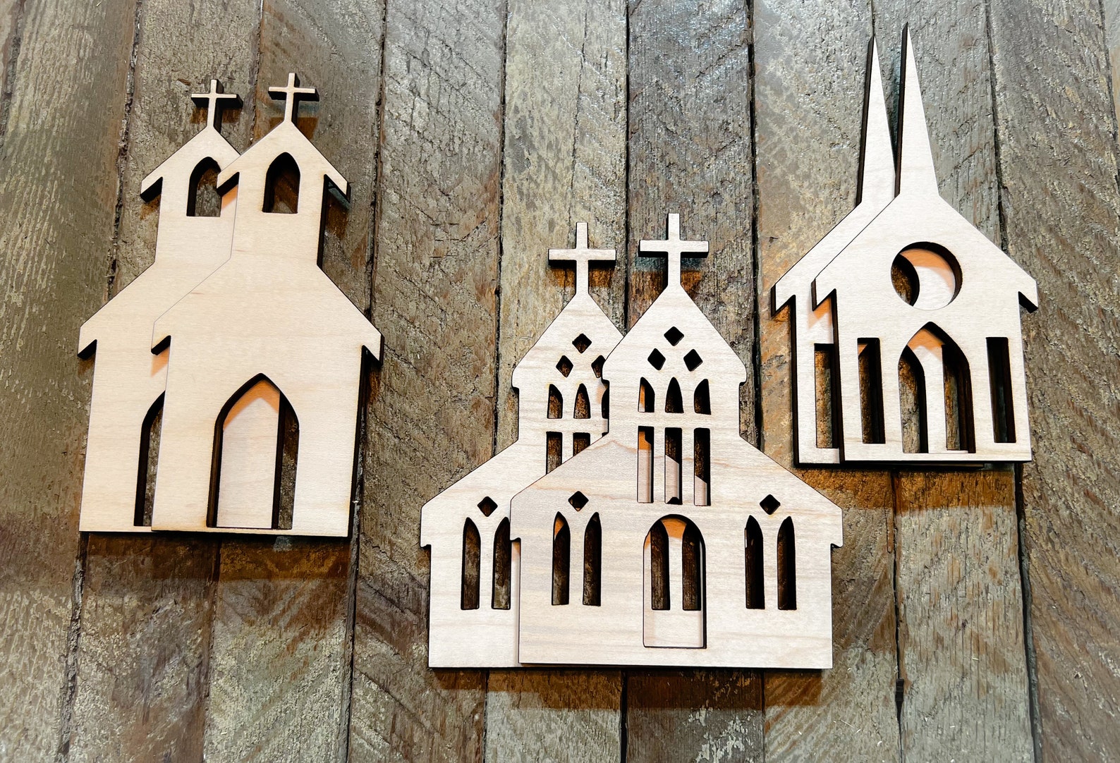 Church Blanks Set of Six #140 - Etsy