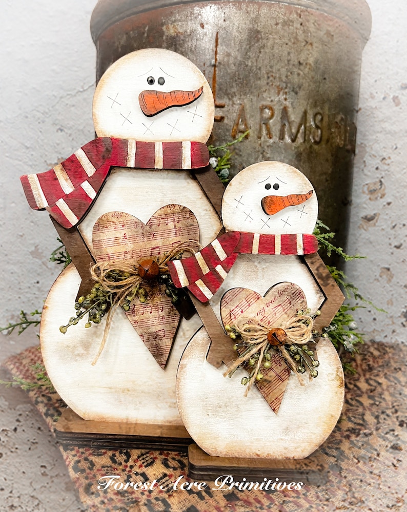 Snowman With Heart DIY Kit - Etsy