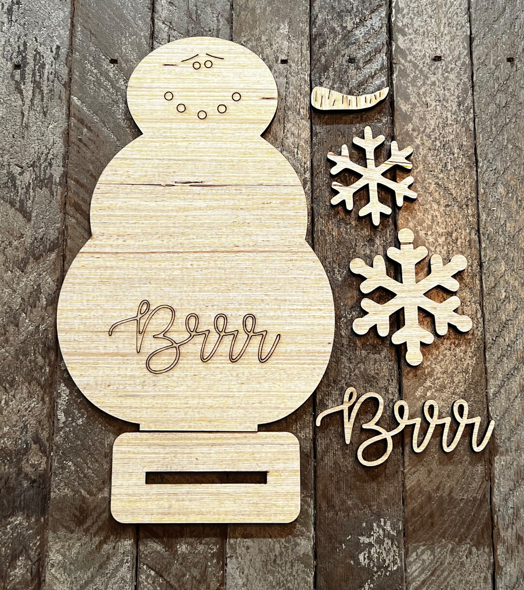 Brrr/let It Snow Snowman DIY Kit - Etsy
