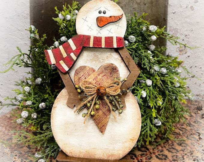 DIY Snowman Blocks, Build a Snowman, Rustic Wood Snowman, Snowman Kit ...