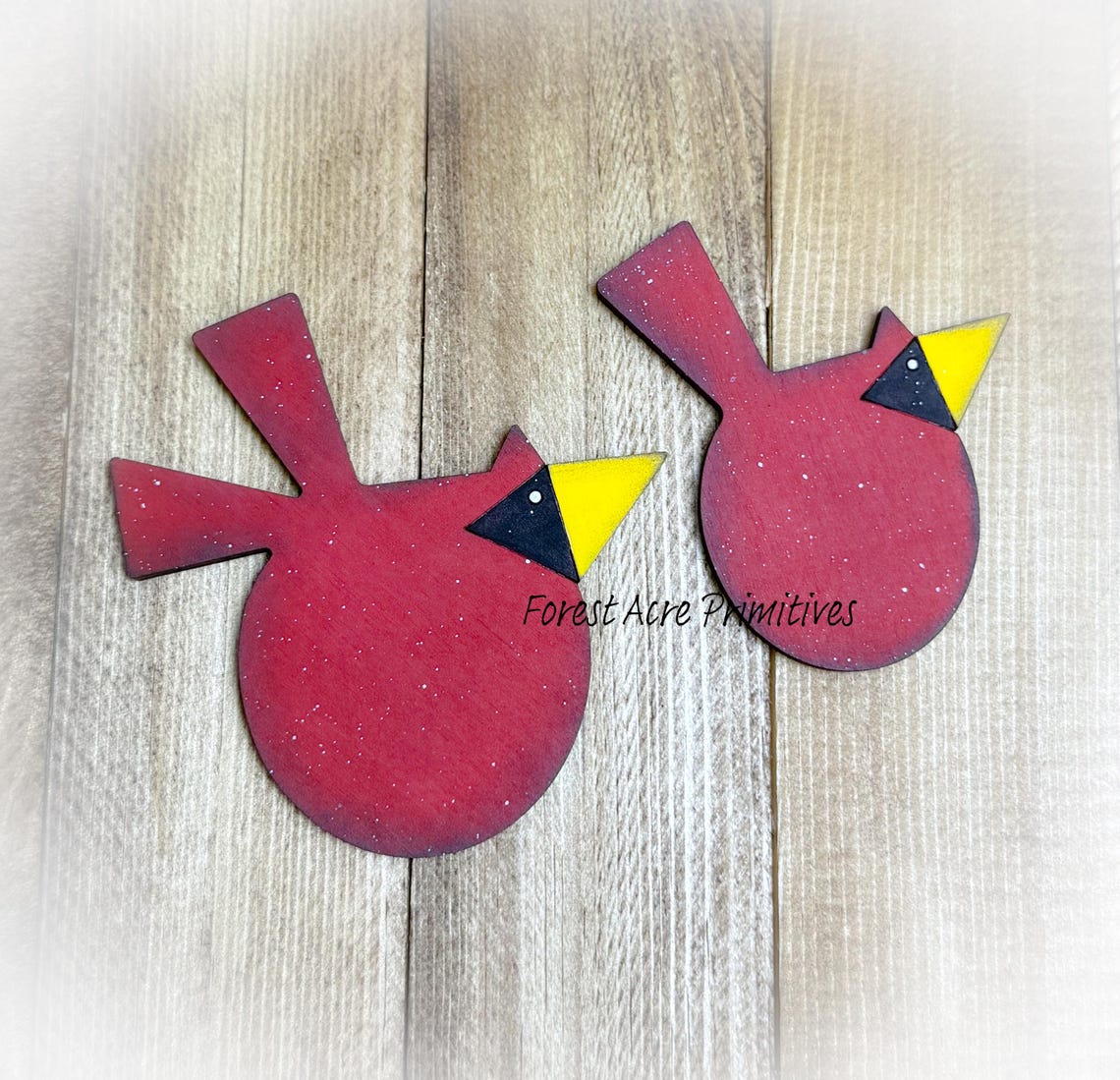 Whimsical Cardinal/bird Wood Cut Outs - Etsy