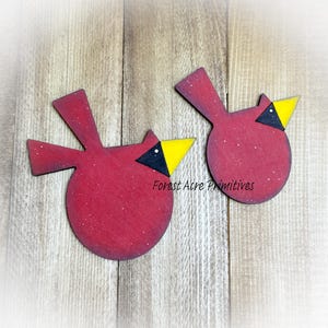 Whimsical Cardinal/bird Wood Cut Outs - Etsy