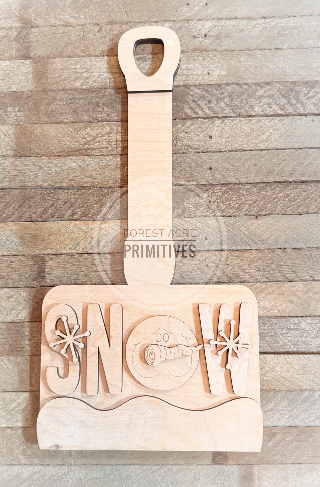 Snow Snowman Shovel Shelf Leaner DIY Kit - Etsy