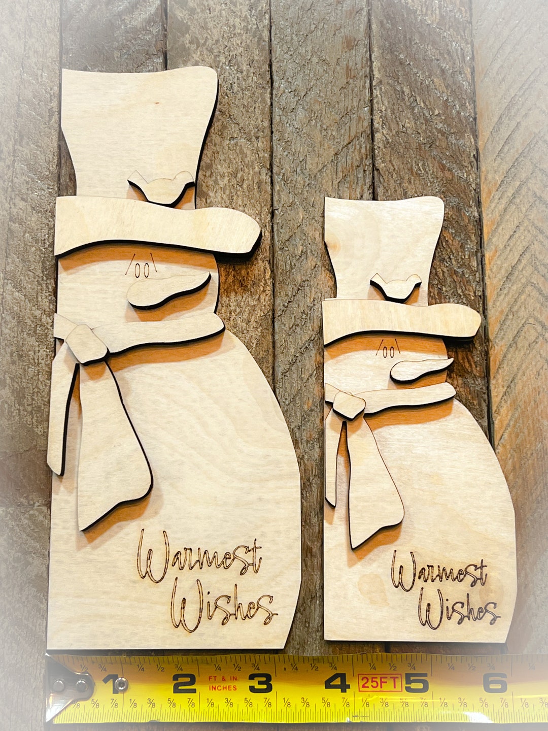 Snowman Wood Cut Out/diy Kit #066 - Etsy