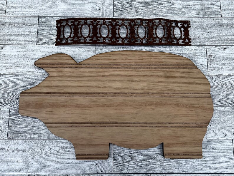 Primitive Wood Pig Cut Out - Etsy