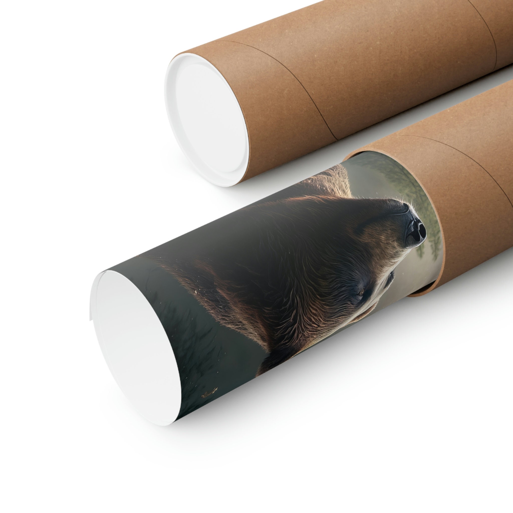 Bear in the Wild Premium Nature Forest Poster - Etsy